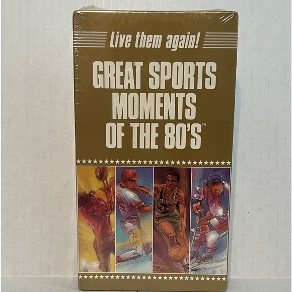 Media | Great Sports Moments Of The 8s Vhs Tape Sealed | Poshmark